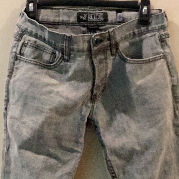 RUDE | Jeans | Rude Jeans Black Camo Green Background Size 3 X32 | Poshmark